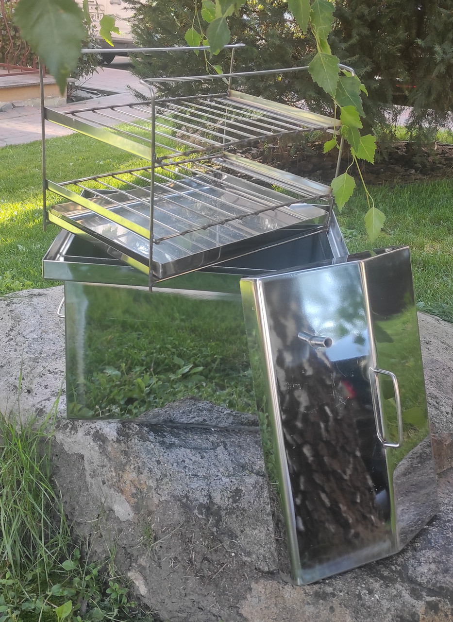 Коптильня Metal-Best Середня з нержавіючої сталі (ID#670031005), цена ...