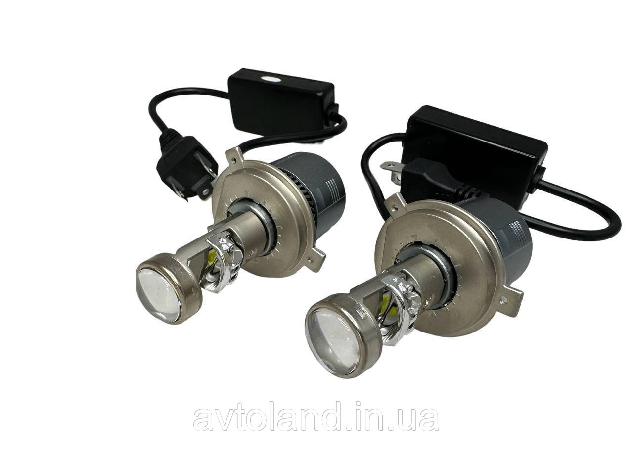 Лампы LED мини-линзы Н4 Auto Led Linz LENS"( 80Вт, 16000Лм, 5700К, 12 ...