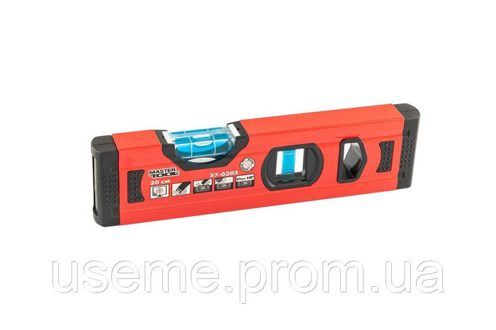 Рівень MASTERTOOL 20 см 2 капсули 0.5 мм/м 37-0203 Use, цена: 222 ₴, купить на Prom.ua