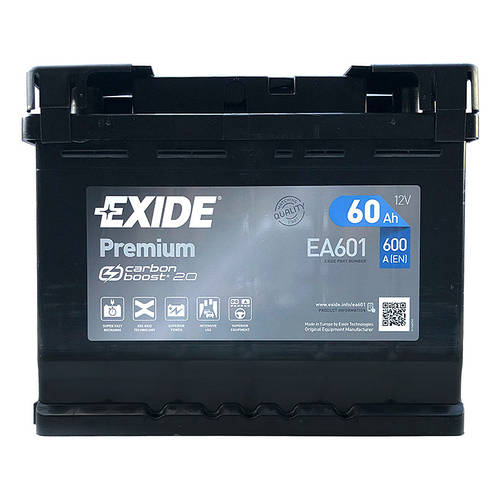 Автомобильный аккумулятор EXIDE Premium Carbon Boost 2.0 6СТ-60Ah Аз ...