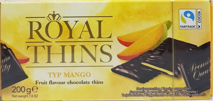 Конфеты шоколадные Royal Thins со вкусом манго 200 г (ID#1996904320 ...