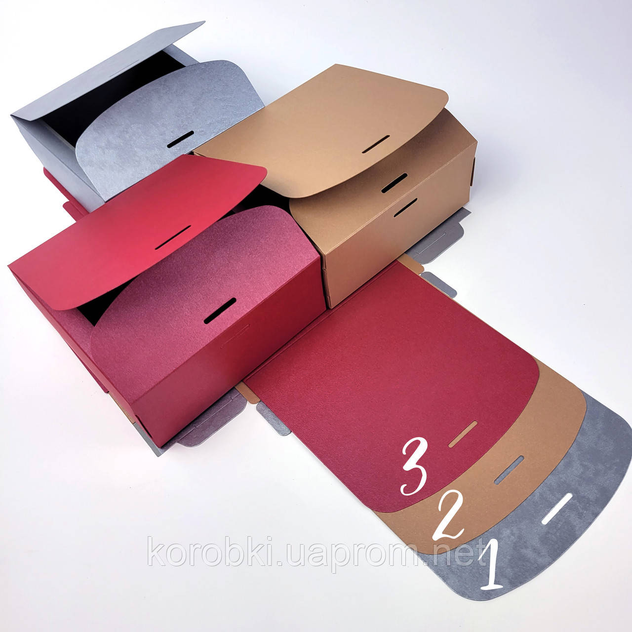 Cкладная коробка №1, 150*150*60мм Украина (БЕЗ ЛЕНТЫ) - купить по ...