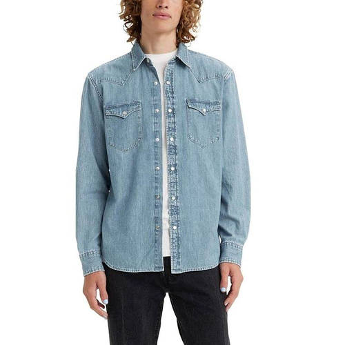 Джинсова сорочка Levis Men's Classic Western Shirt Franklin Stone Wash ...