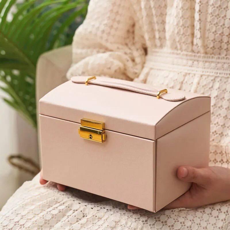 Велика скринька для прикрас скриня для біжутерії органайзер для прикрас 17 5x13 5x12 см