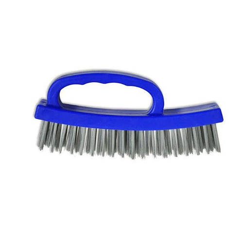 Щетка пластиковая, оцинкованная проволока 4 ряда с ручкой (ID ...