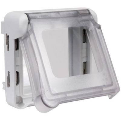 Адаптер LEGRAND Plexo для 2-модульных механизмов Mosaic с крышкой IP55 ...