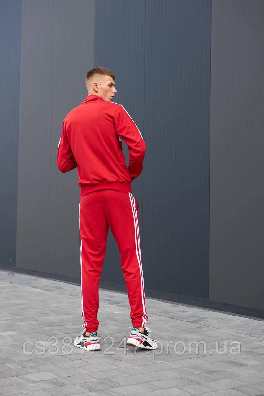 Модный спортивный костюм Adidas красный для прогулки Турецкие ...