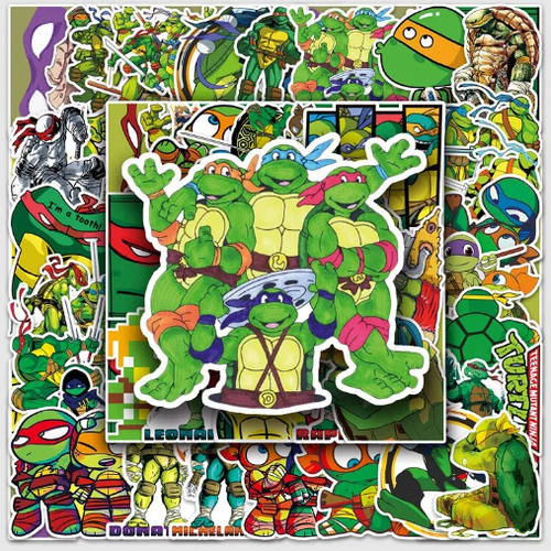 Стикерпак "Черепашки Ниндзя". Стикеры, наклейки, набор (50 шт) ABC (ID#1998698614), цена: 199 ...