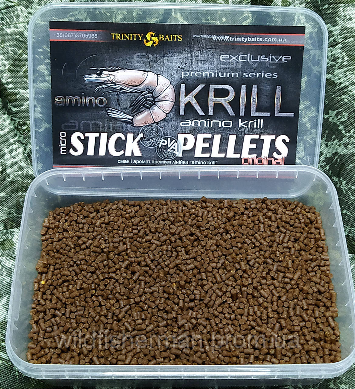 Стік-пеллетс Trinity Baits KRILL original 500 г 2 мм, цена: 158.40 ₴, купить на Prom.ua