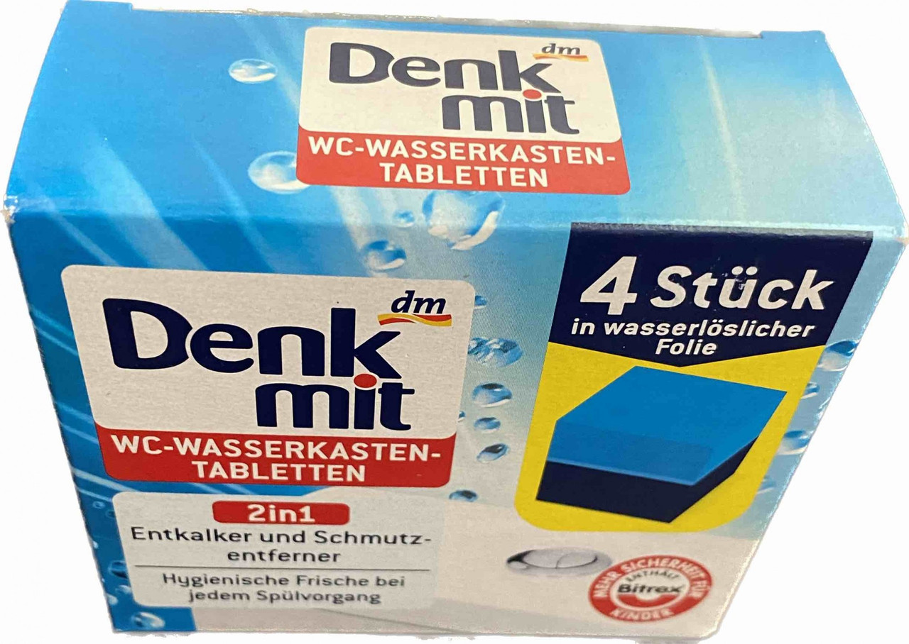 Таблетки для бачка унітазу Denkmit WC Wasserkasten tabletten 2in1 4 ...