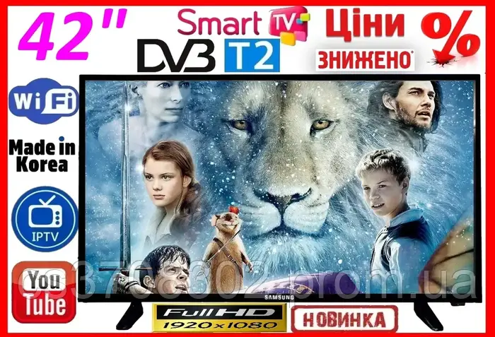 Телевізор Samsung 42" FullHD SmartTV Wi-Fi T2 Android телевізори (ID ...