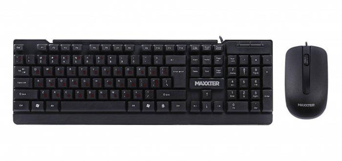 Клавиатура Maxxter KMS-CM-01-UA (+ Мышка) черный (ID#1774991566), цена: 346.48 ₴, купить на Prom.ua