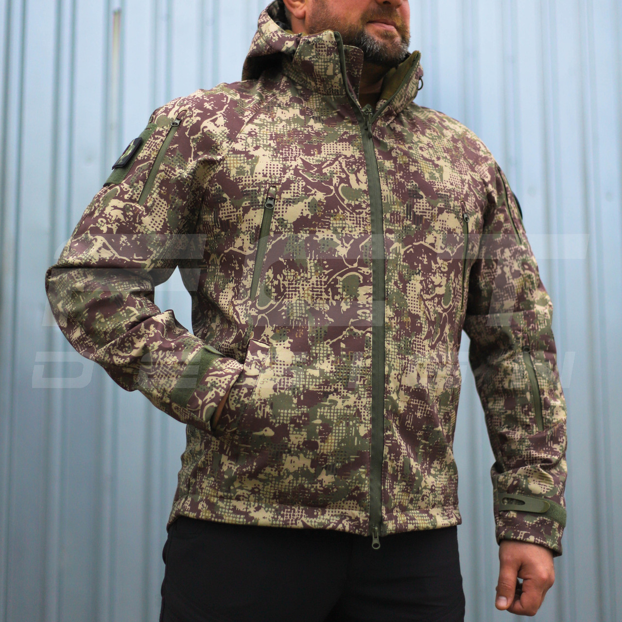 🔥Купить Куртку тактическая Хантер Софтшелл Хищник на сетке в Украине с ...