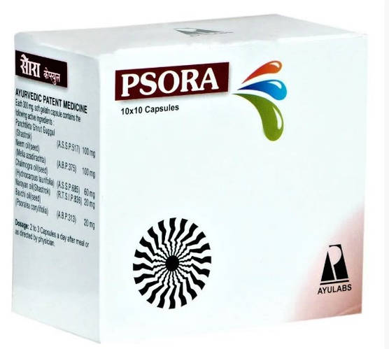 Псора / Psora, Ayulabs, 100 cap. - псоріаз, гнійні рани, ціна: 644 ...