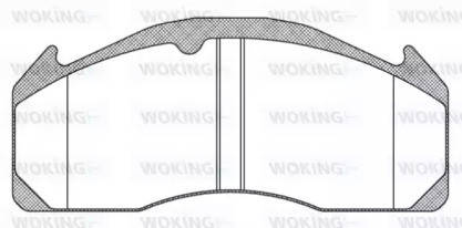 Гальмівна колодка дискова на вантажні авто (комплект) Woking (JSA 11333 ...