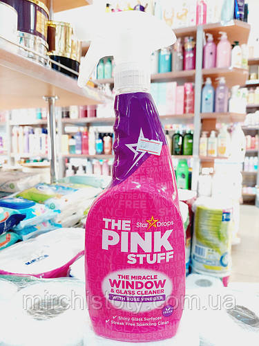 Спрей для миття вікон та дзеркал Pink Stuff Window Cleaner with Rose ...