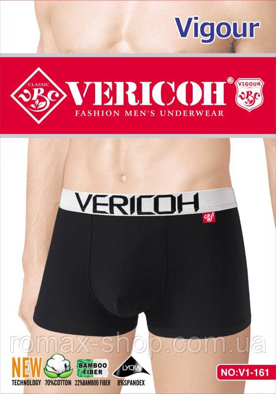 Труси чоловічі VERICOH. Состав 70% cotton, 22% bamboo fiber, 8% spandex. Розмірний ряд (L,XL ...