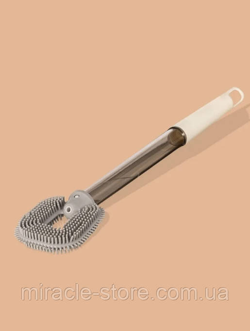 Силиконовый туалетный ершик для унитаза с крепление на стену и пол ...