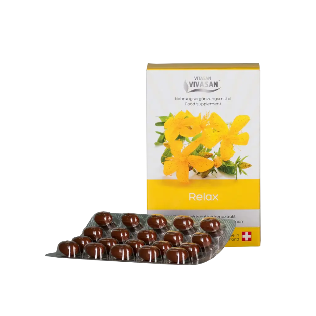 Капсули Релакс рослинний антидепресант Relax Вівасан Швейцарія 60 шт ...