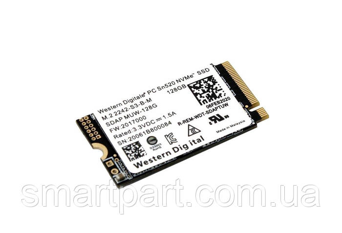 SSD M.2 2242 128GB WD SN520 NVME, цена: 820 ₴, купить на Prom.ua