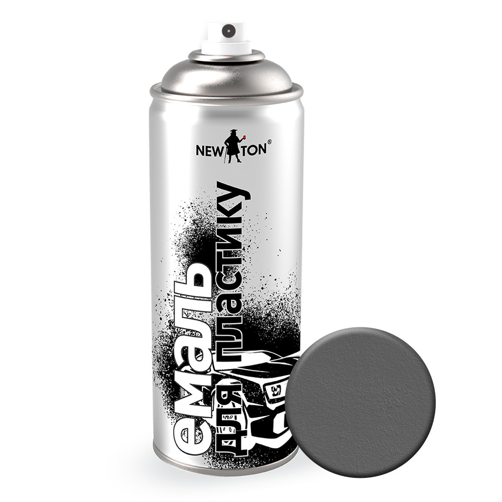Эмаль для пластика New Ton Аэрозоль Структурная Серая 400 мл (ID ...