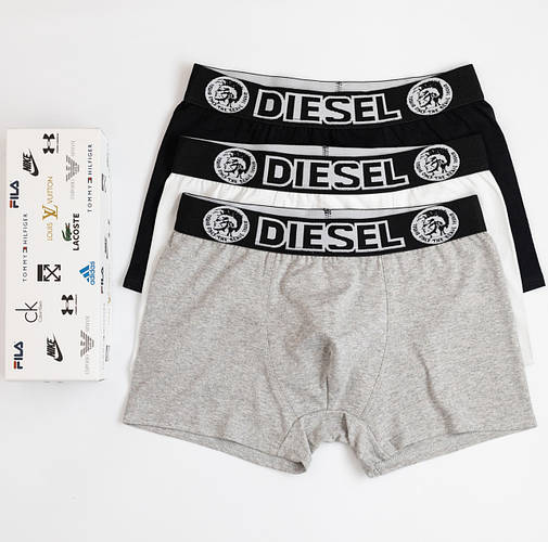 Набор мужских трусов боксеров Diesel M 3 шт (ID#2005613032), цена: 499 ₴, купить на Prom.ua