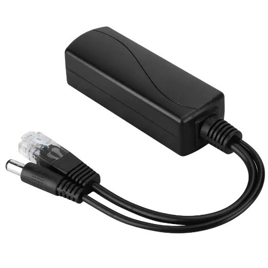 POE-сплітер 48V для камер відеоспостереження IEEE802.3at/af Ethernet ...