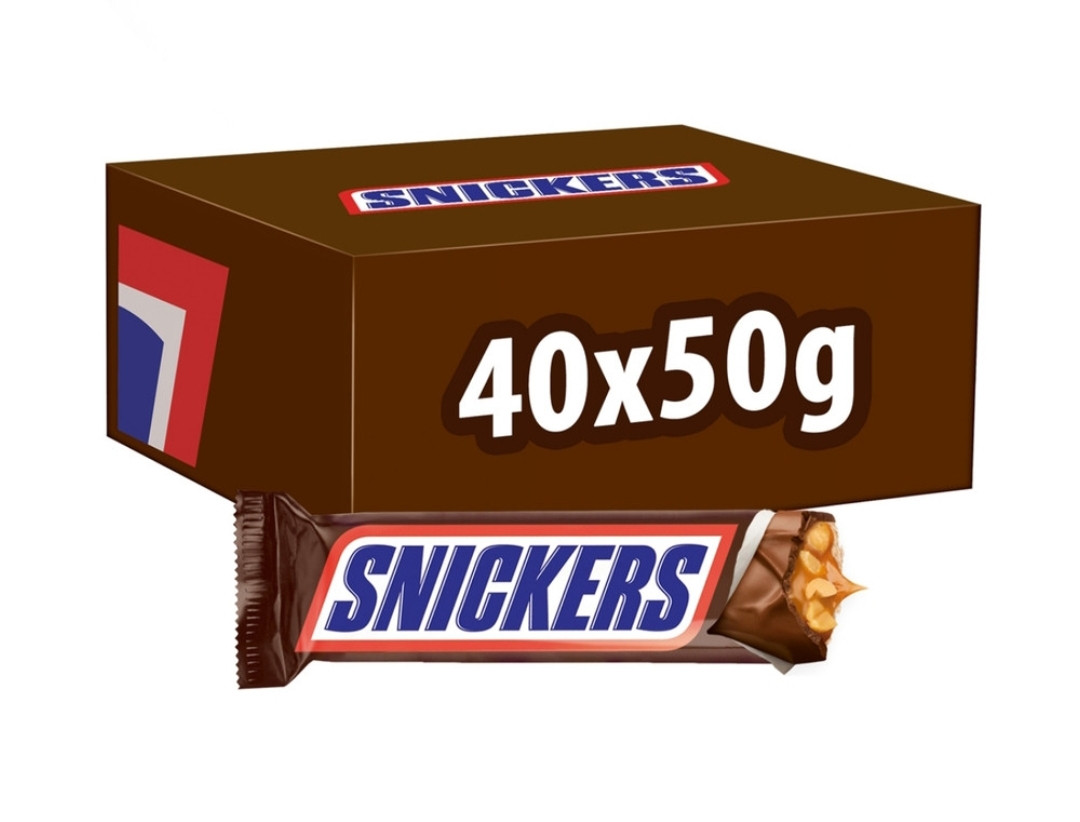 Батончики Snickers упаковка 40 шт x 50 г (ID#2006195166), цена: 830 ...