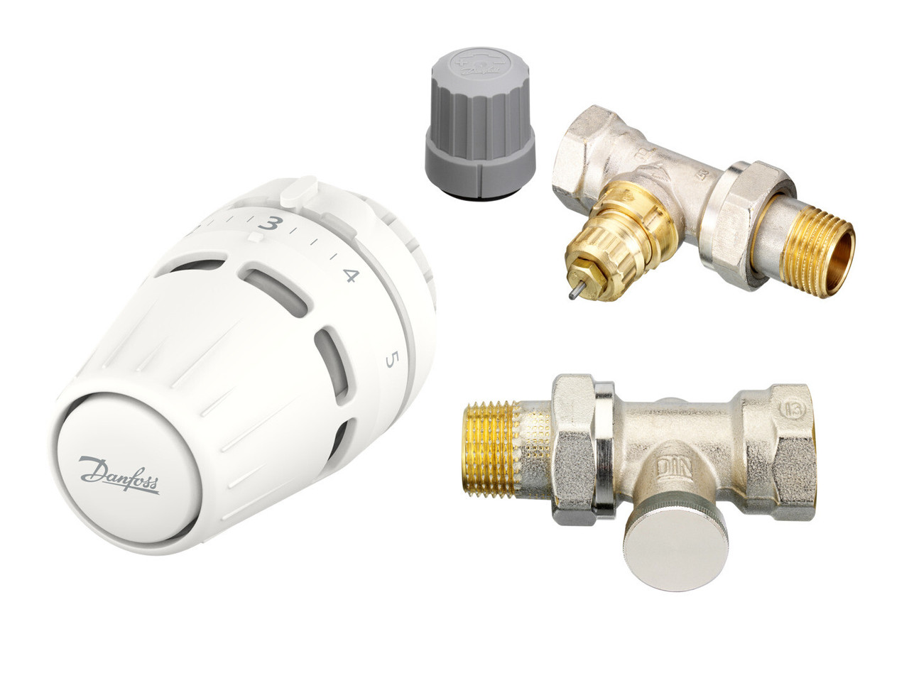 Комплект термостат для радиатора (прямой) ш/м 1/2 015G5302 Danfoss (Regus RA+RA-FN+RLV-S ...