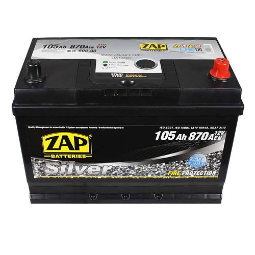 ZAP Silver Calcium Asia (605 A0) (D31) 105Аh 870А R+ (ID#2007046921 ...