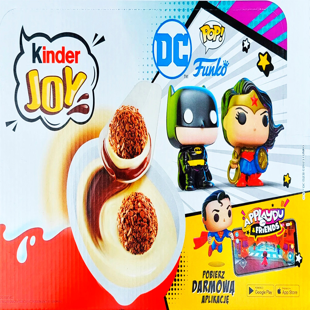 KINDER JOY TRIS DC FUNKO POP 20г (ID#2007682702), цена: 51.75 ₴, купить ...
