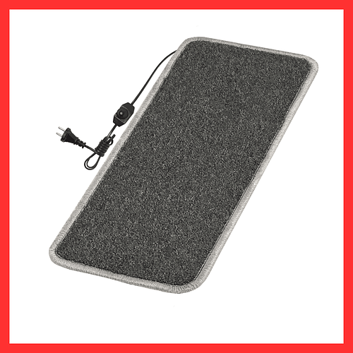 Электрический коврик с подогревом 50×20 см с термоизоляцией и ...