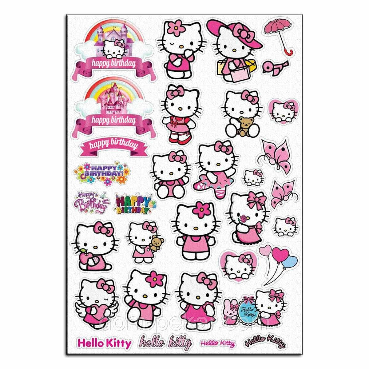 Китти вафельная картинка от интернет-магазина «Домашний Пекарь» с ...