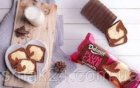 Бісквітний шоколадний кекс зі смаком сливи Dulcesol Plum Cake Cacao ...
