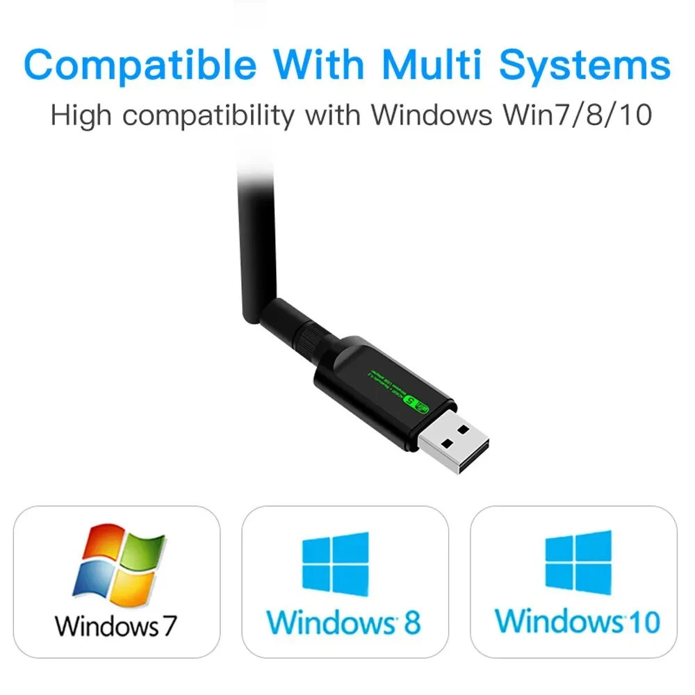 WiFi USB адаптер для комп'ютерів, телевізорів Т2 приставок медіа ...