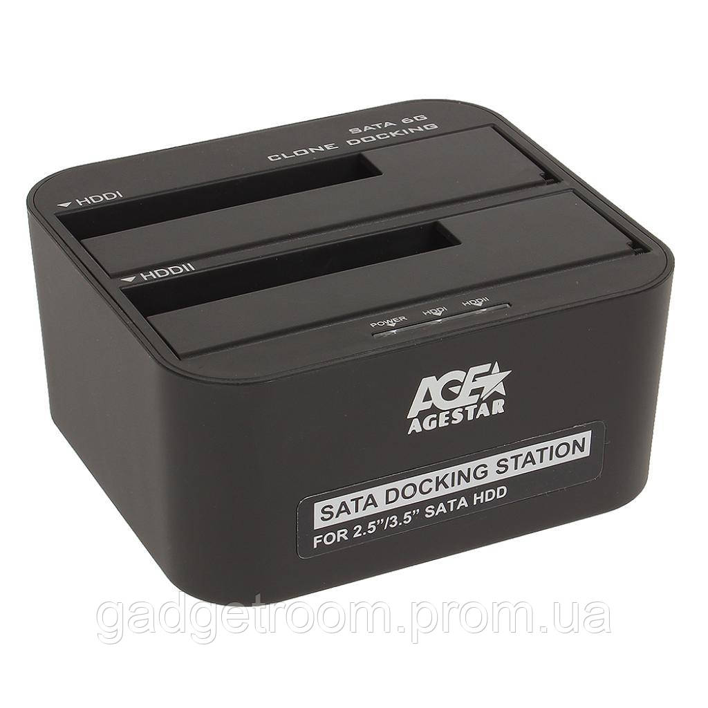 Док-станция AgeStar 3UBT6-6G Black GR, код: 6618012 (ID#2010202665 ...