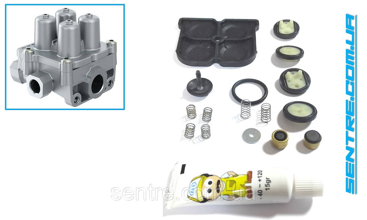 Ремкомплект 4-х контурного крана MAN TGA 9347141090 9347141640 ...