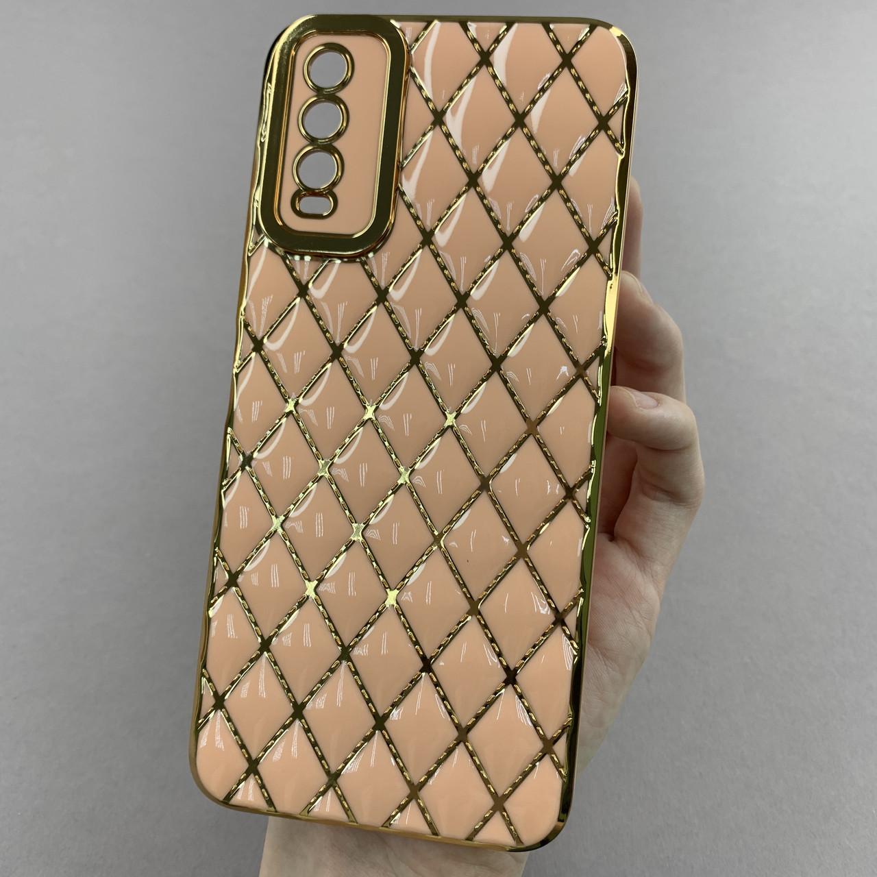 Чехол для Vivo Y20 чехол с золотой окантовкой на телефон виво у20 ...