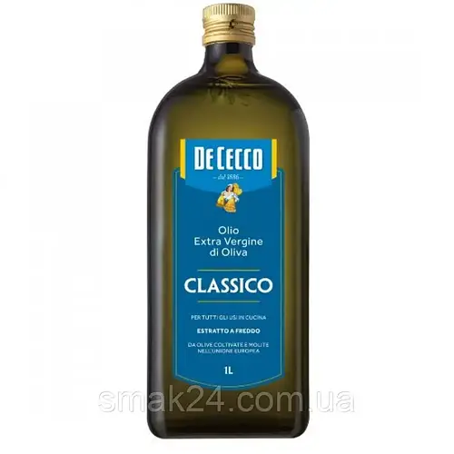 Масло оливковое De Cecco Olio Extra Vergine di Oliva Classico 1л Италия ...