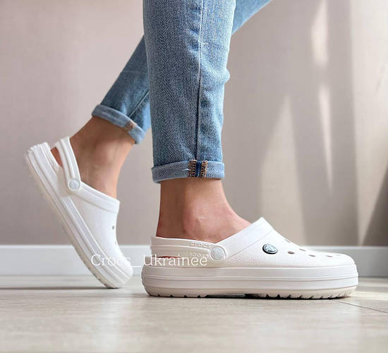 Сабо Crocs Crocband белые, цена: 1450 ₴, купить на Prom.ua