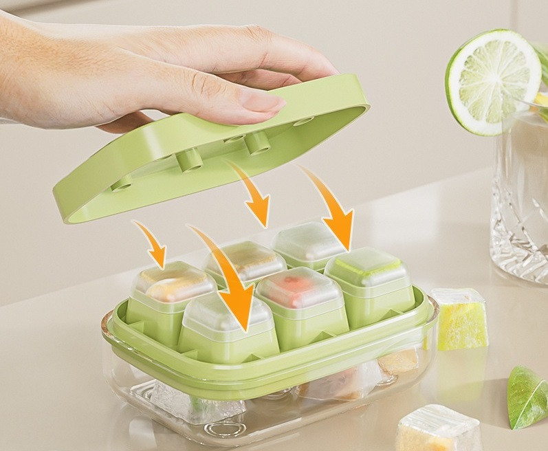 Форма-пресс для льда, с контейнером для хранения (ID#2012221100), цена ...