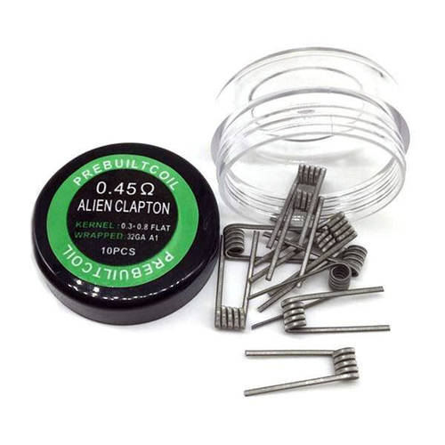 Комплект спиралей PREBUILT Alien Clapton Coil 10 шт 0.45 Ом (bs058-hbr ...