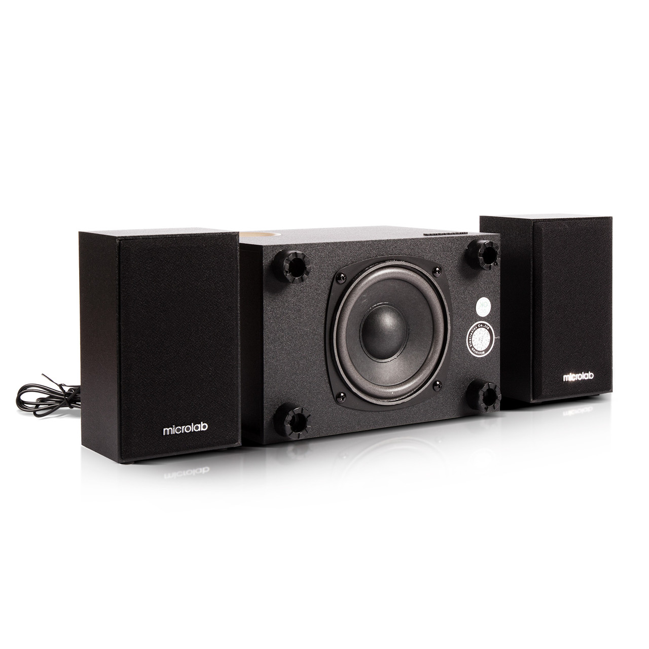 Колонки с сабвуфером Microlab M-105 (Микролаб), черные, акустическая ...