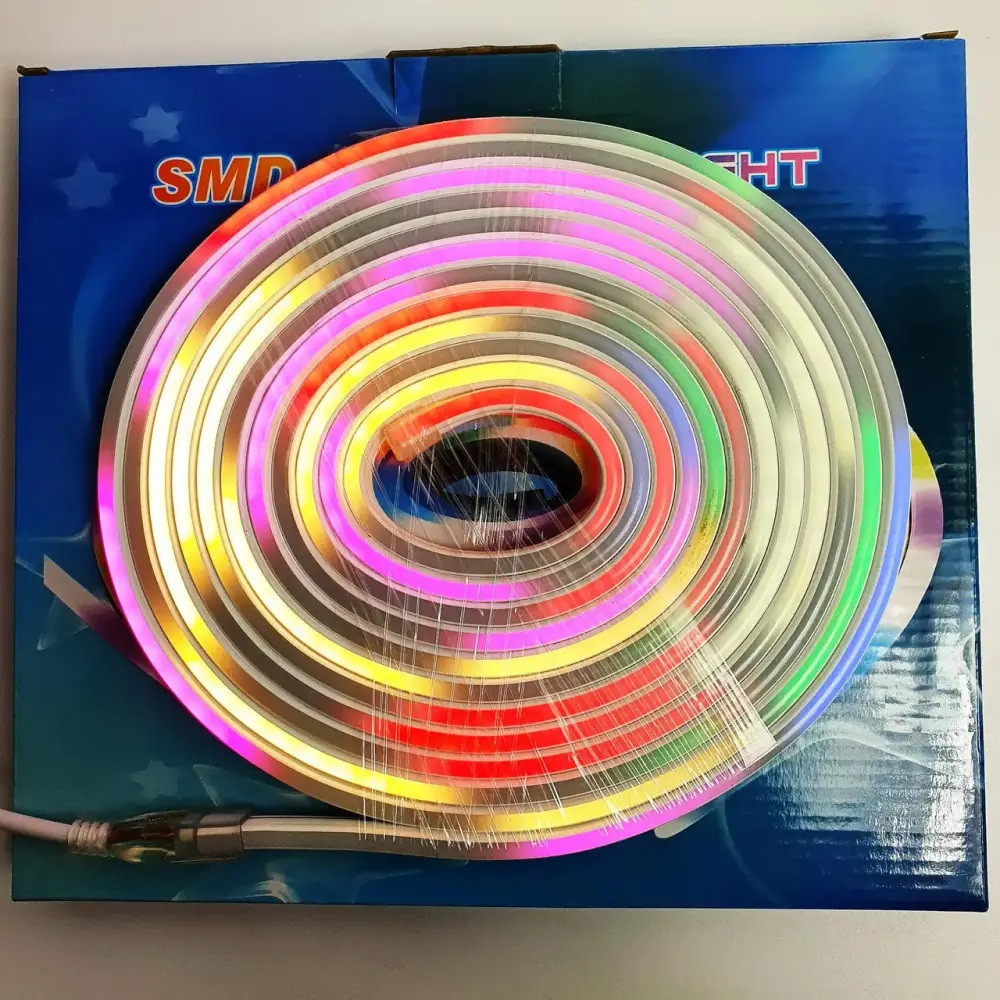 Лента силиконовая LED NEON 5M multi with function 12V-220V, неоновая ...