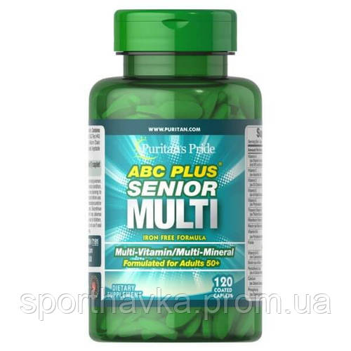 ABC Plus Senior Multivitamin Multi-Mineral Formula Puritan's Pride (120 ...