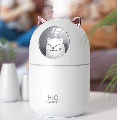 Увлажнитель воздуха humidifier H20 CAT, с подсветкой, зарядка от USB ...