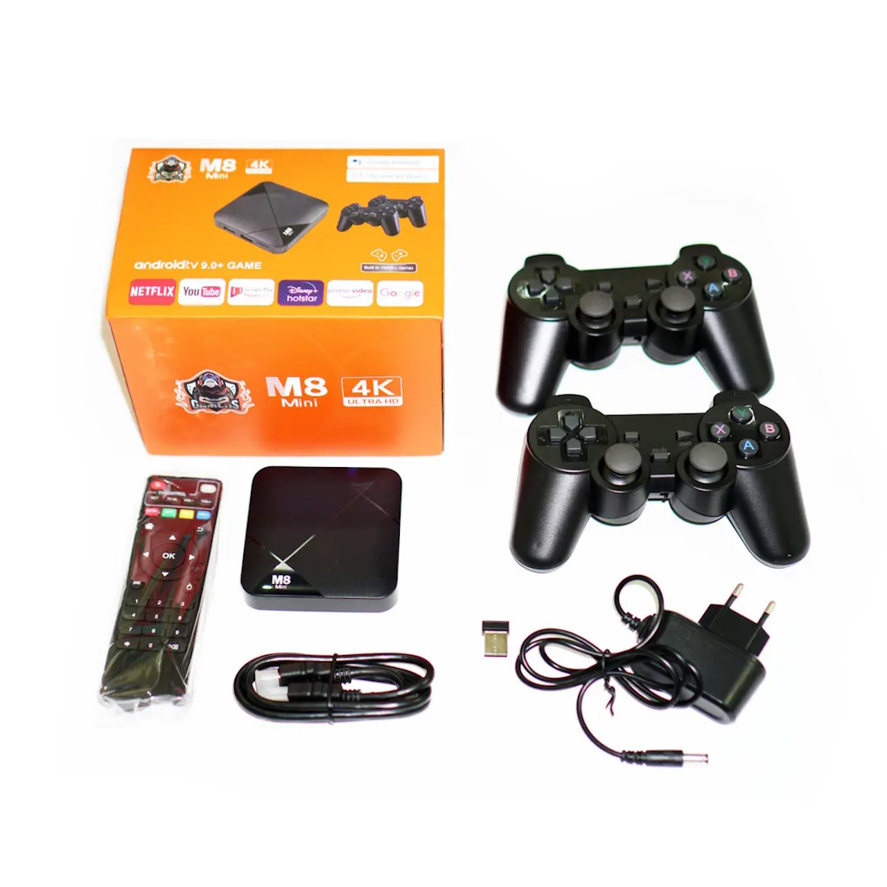 2 в1 Смарт ТВ приставка на Android M8 mini 4K ігрова приставка із ...