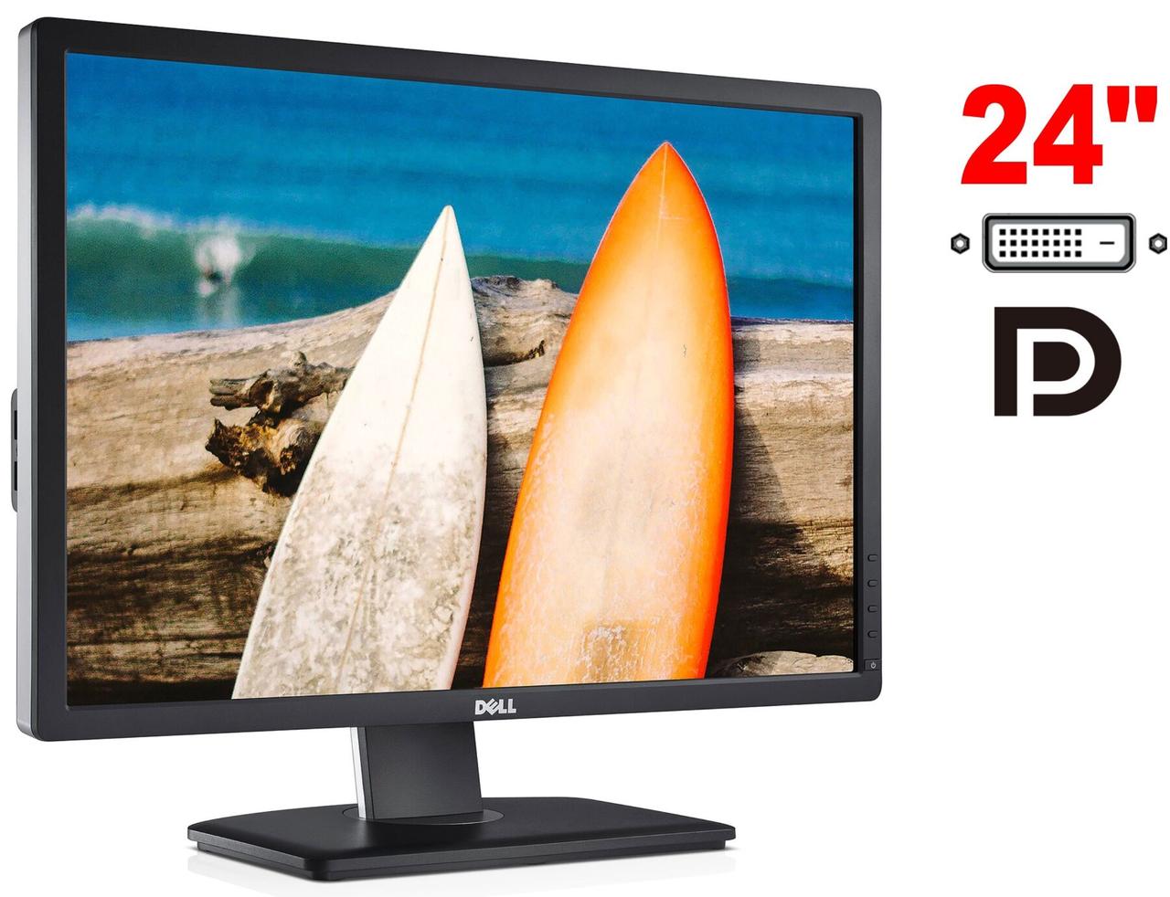 Монитор Dell UltraSharp U2412Mc / 24" (1920x1200) IPS / DP, DVI, 5x USB ...