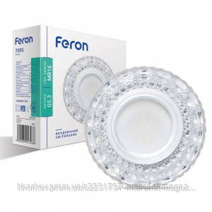 Вбудований світильник Feron 7095 MR16 з LED підсвіткою (5519) (ID ...