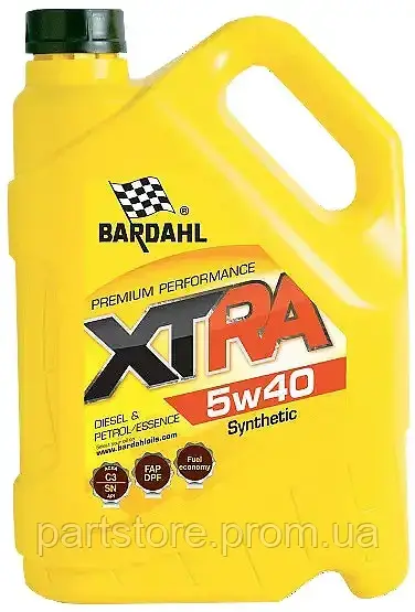 Моторное масло Bardahl XTRA 5W40 C3 VW 505.01 MB 229.51 BMW Longlife-04 ...